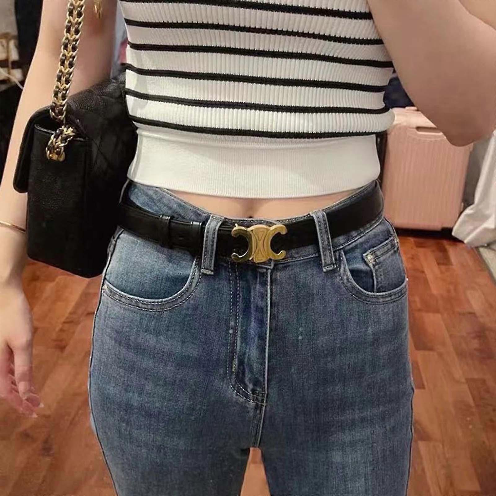 Jeans Belts Women Belt Adjustable Comfortable Stylish Casual Waist Belt ...