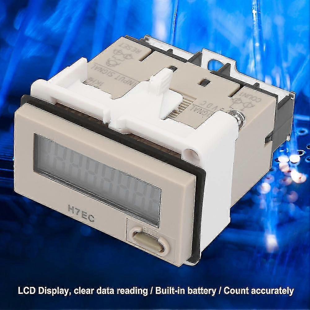 H7ec Nv Dc 3-36v Digital Electrical Counter Totalizer With 8-digit Lcd ...