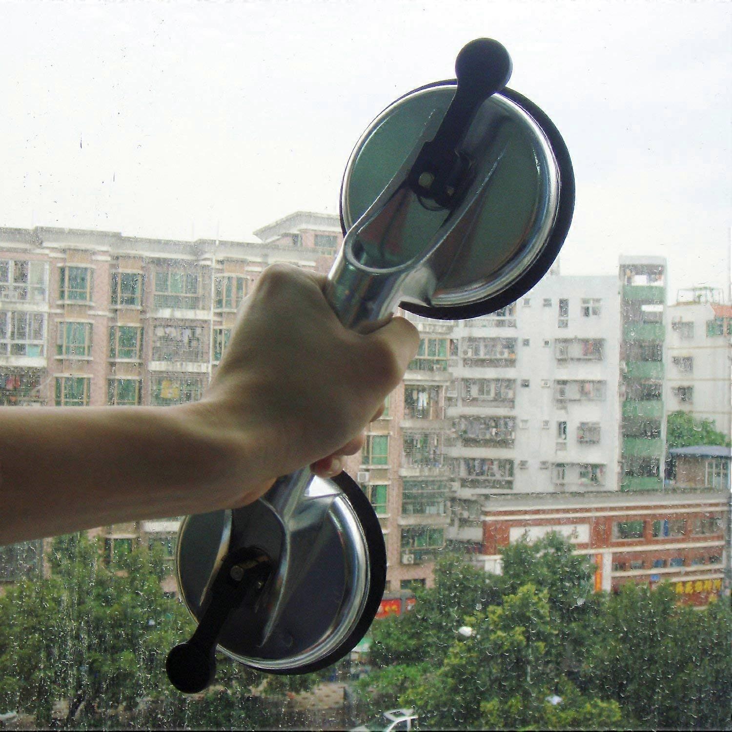 Heavy Duty Aluminum Double Handle Suction Cup Plate Professional Glass ...