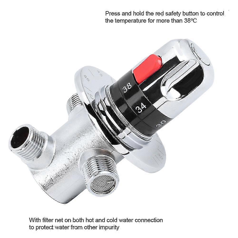 Brass Thermostatic Hot/cold Water Mixing Temperature Control Valve For ...