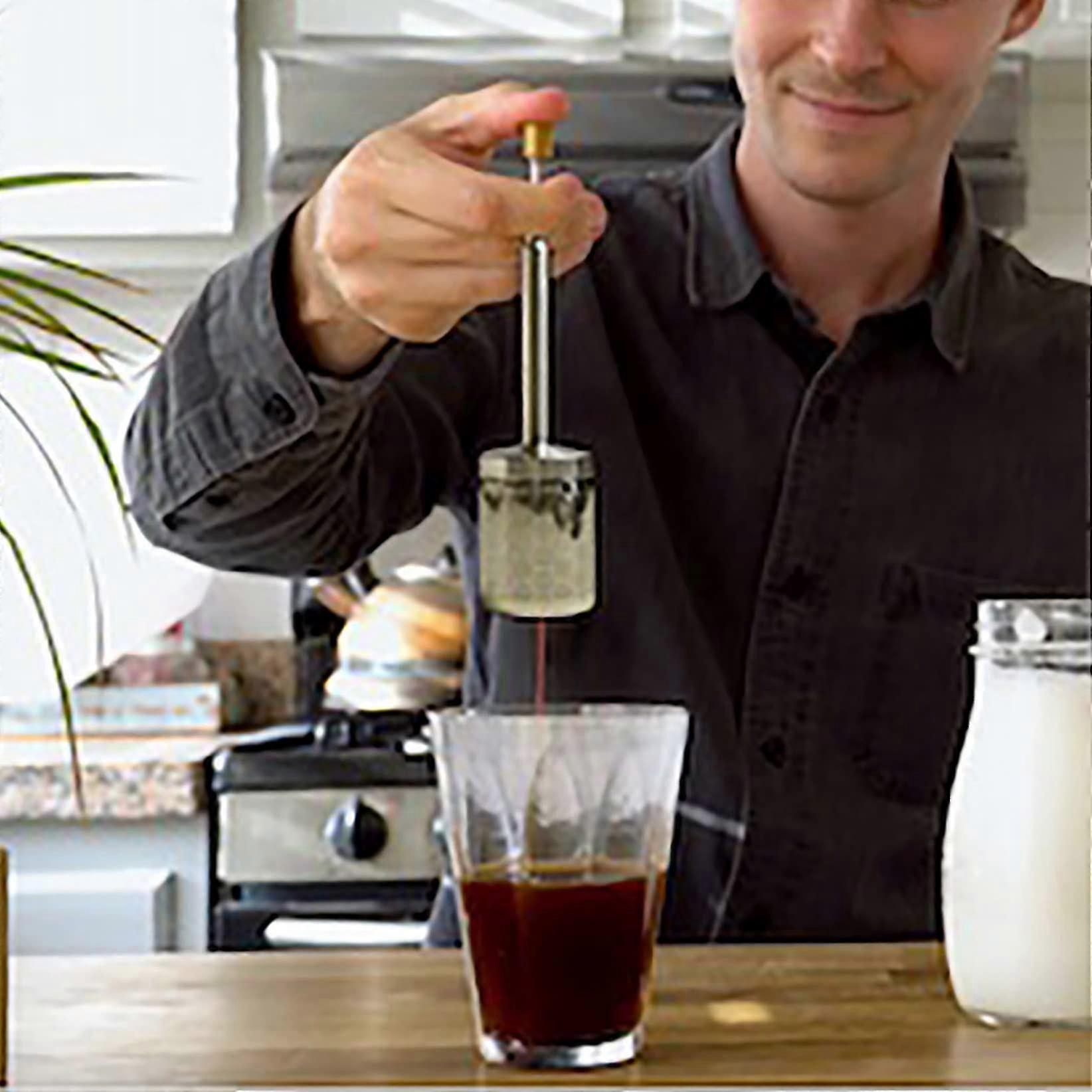 Portable French Coffee And Tea Press Maker, Lightweight Stainless Steel ...