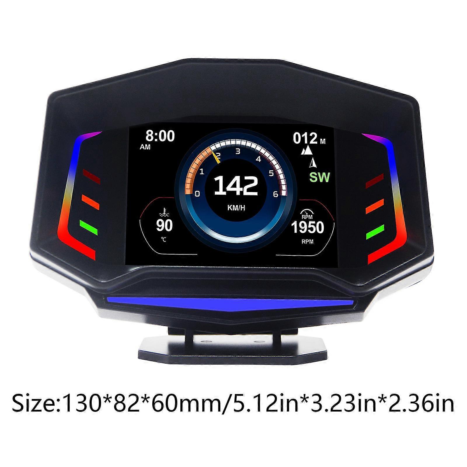 Gps+obd2+slope Model Overspeed Warning Windshield Projector Alarm ...