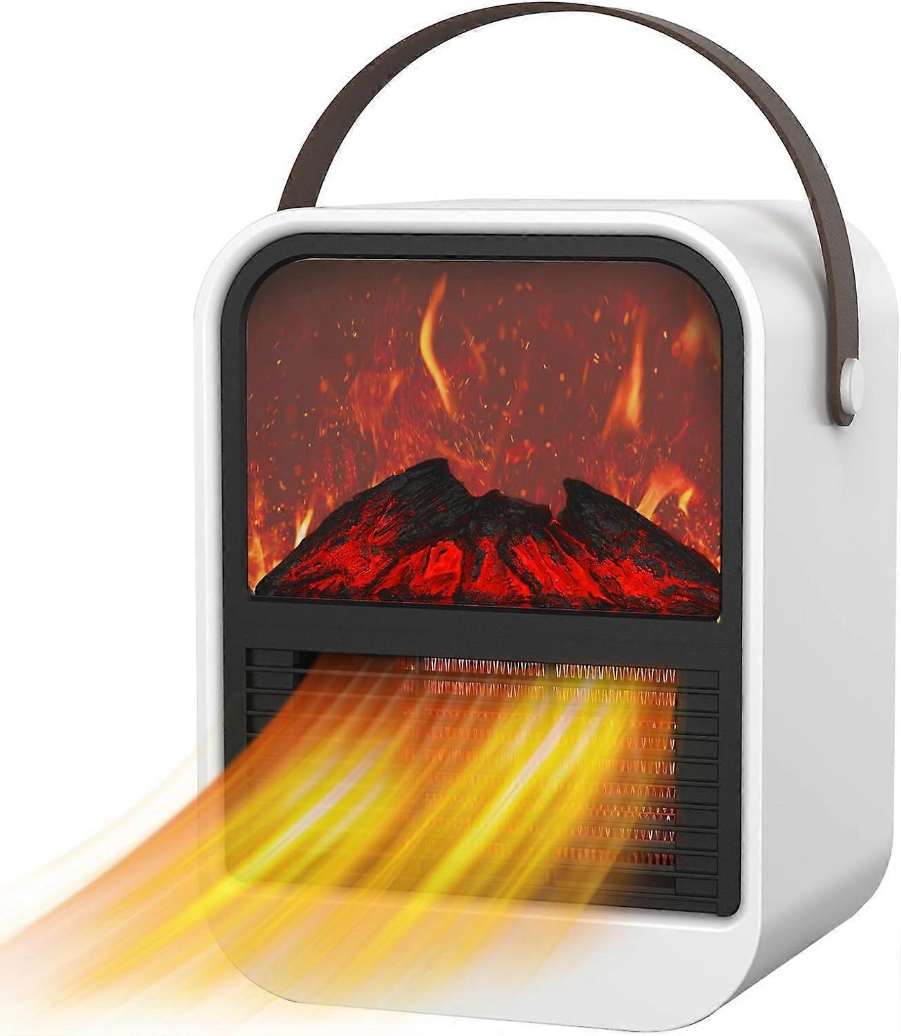 Mini Energy Saving Fan Heater Fan Heater Electric Fireplace Effect Fan ...