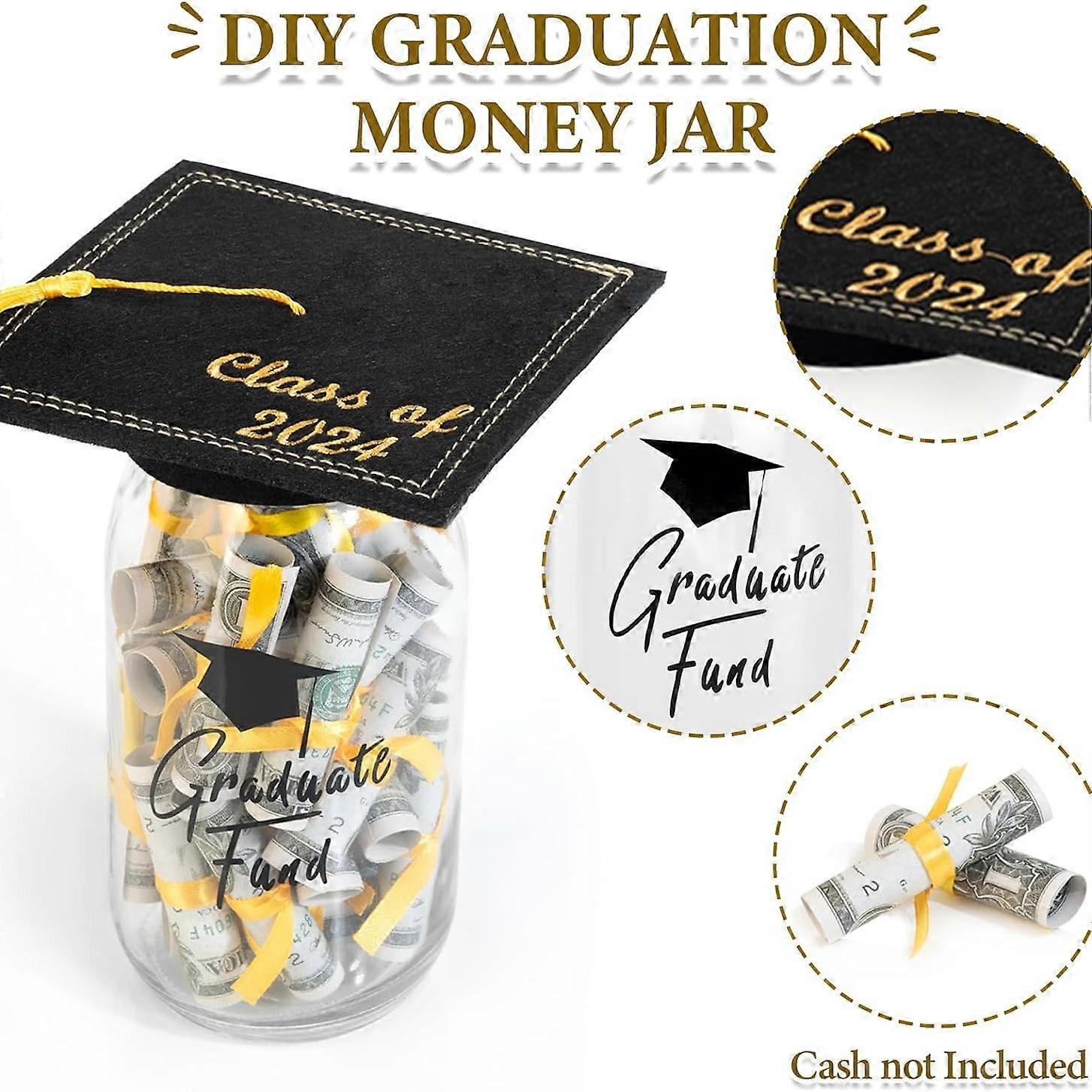 Graduation Gifts 2024 - DIY Graduation Mason Jar - Filled with Money ...