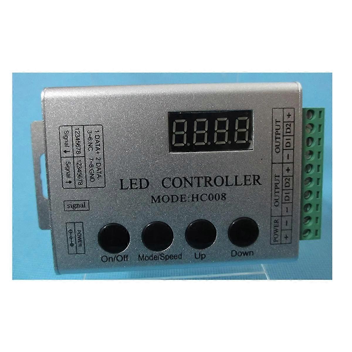 HC008 Programmable LED Controller 133 Effect Mode RF Control 2048 LED ...