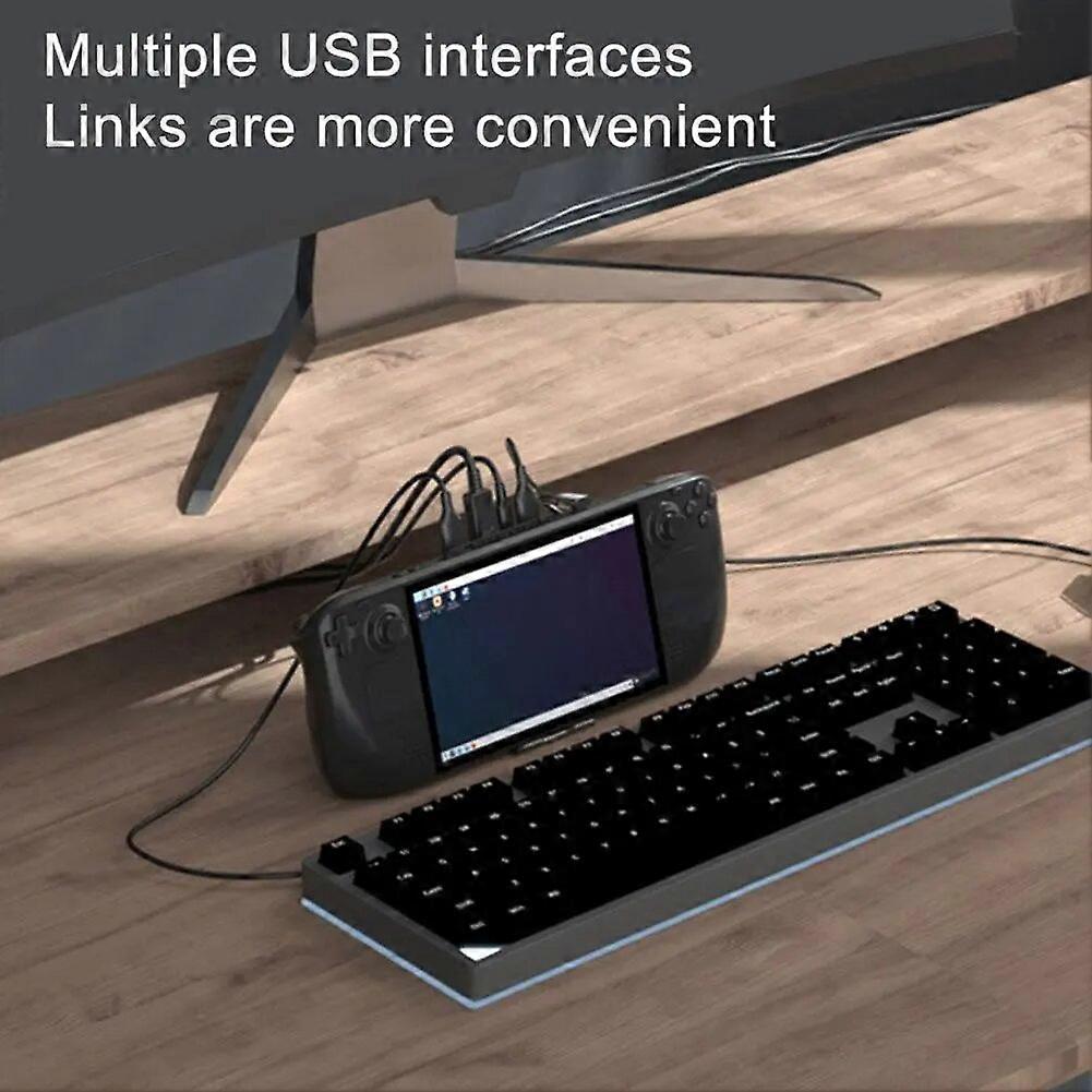 For Steam Deck Docking Station 5 in 1 Dock Holder Hub USB C to 4K60Hz ...
