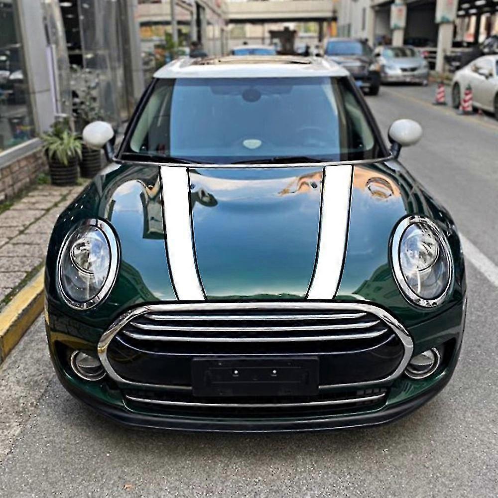 car engine hood bonnet sticker stripes decals decor for mini cooper s ...