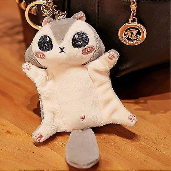 Cute Squirrel Key Chain Plush Car Key Pendant Girl Bag Pendant Birthday ...
