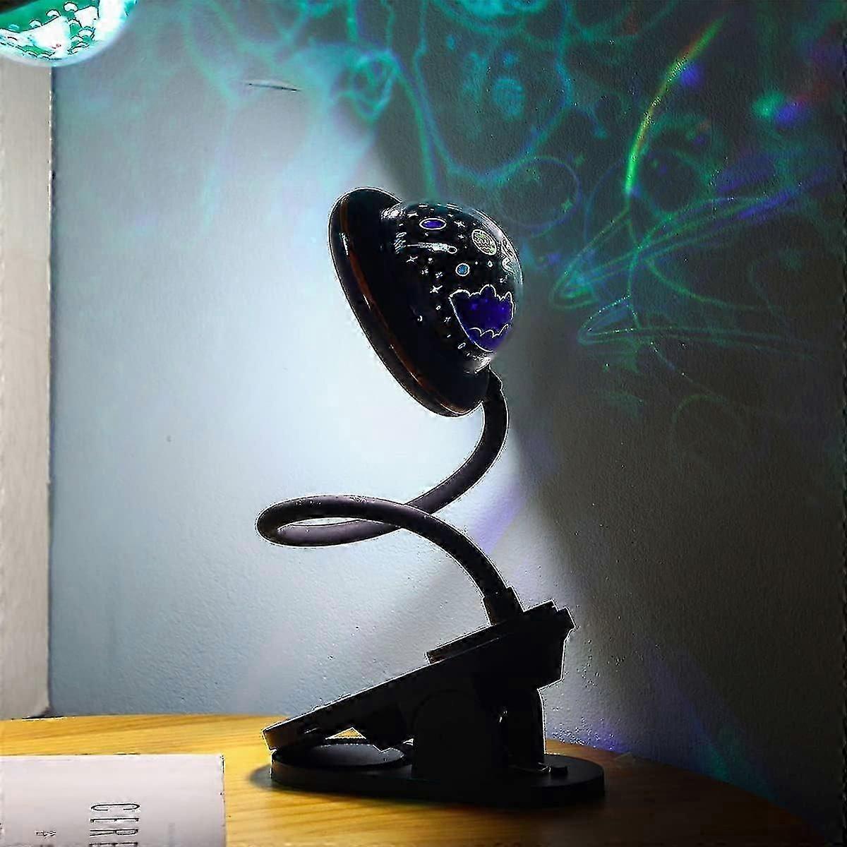 Clip Lamp For Kids, Usb Rechargeable Led Clip Reading Light With Star ...