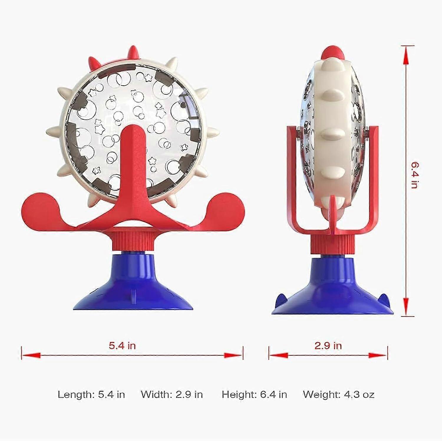 360° Rotating Windmill Cat Dog Pet Toy Food Treat Snak Leak Dispenser ...