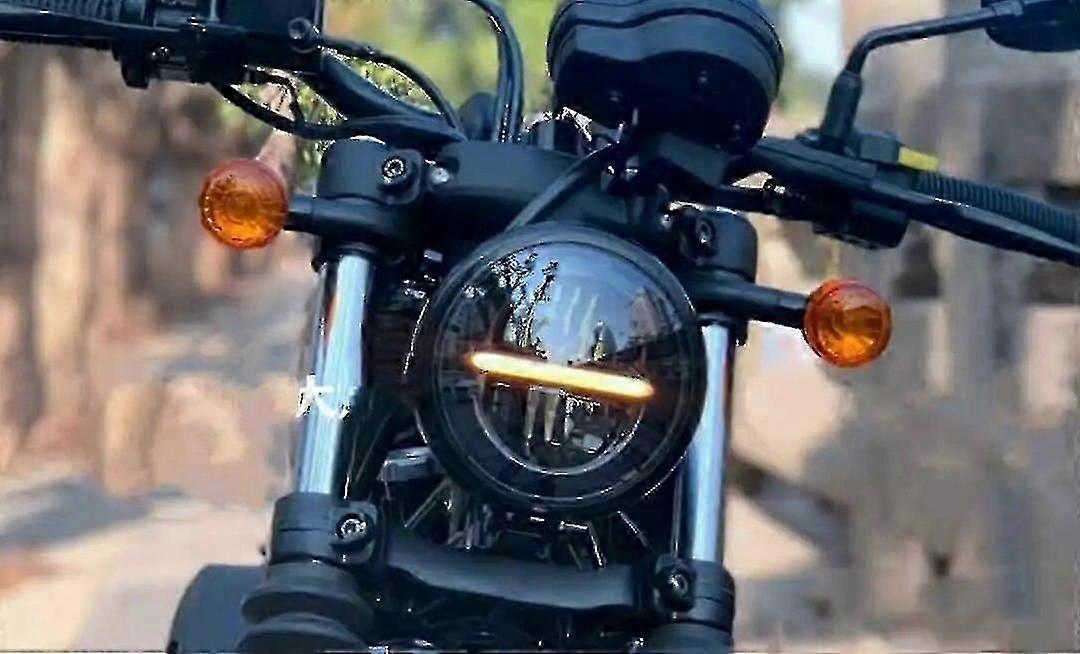 Motorcycle Angel Eyes Headlight Spotlights Auxiliary Bright Led ...
