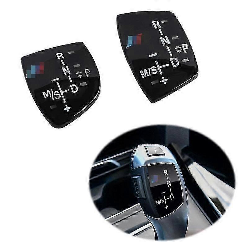 NEW Car Shift Knob Panel Gear Button Cover Emblem M Performance Sticker ...