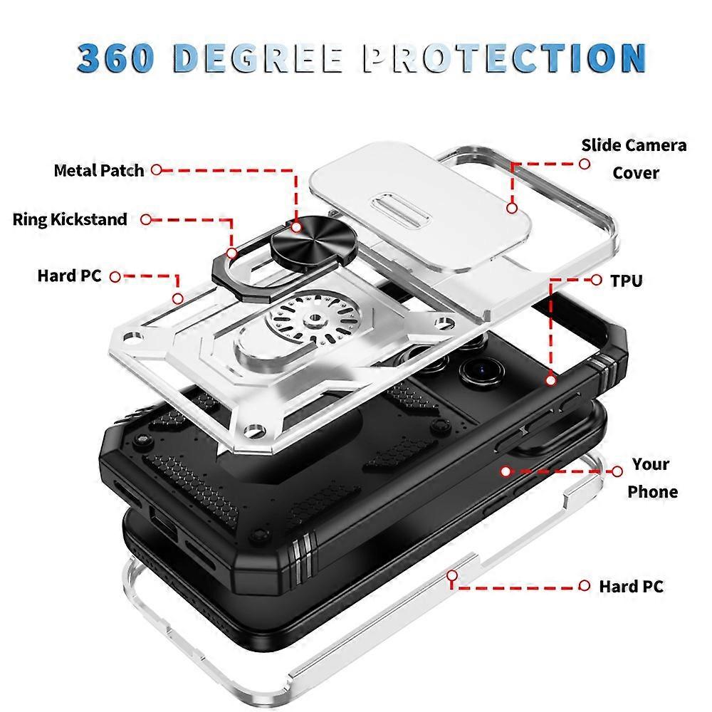 Compatible For iPhone 17 Pro Max Case TPU + PC Slide Camshield ...