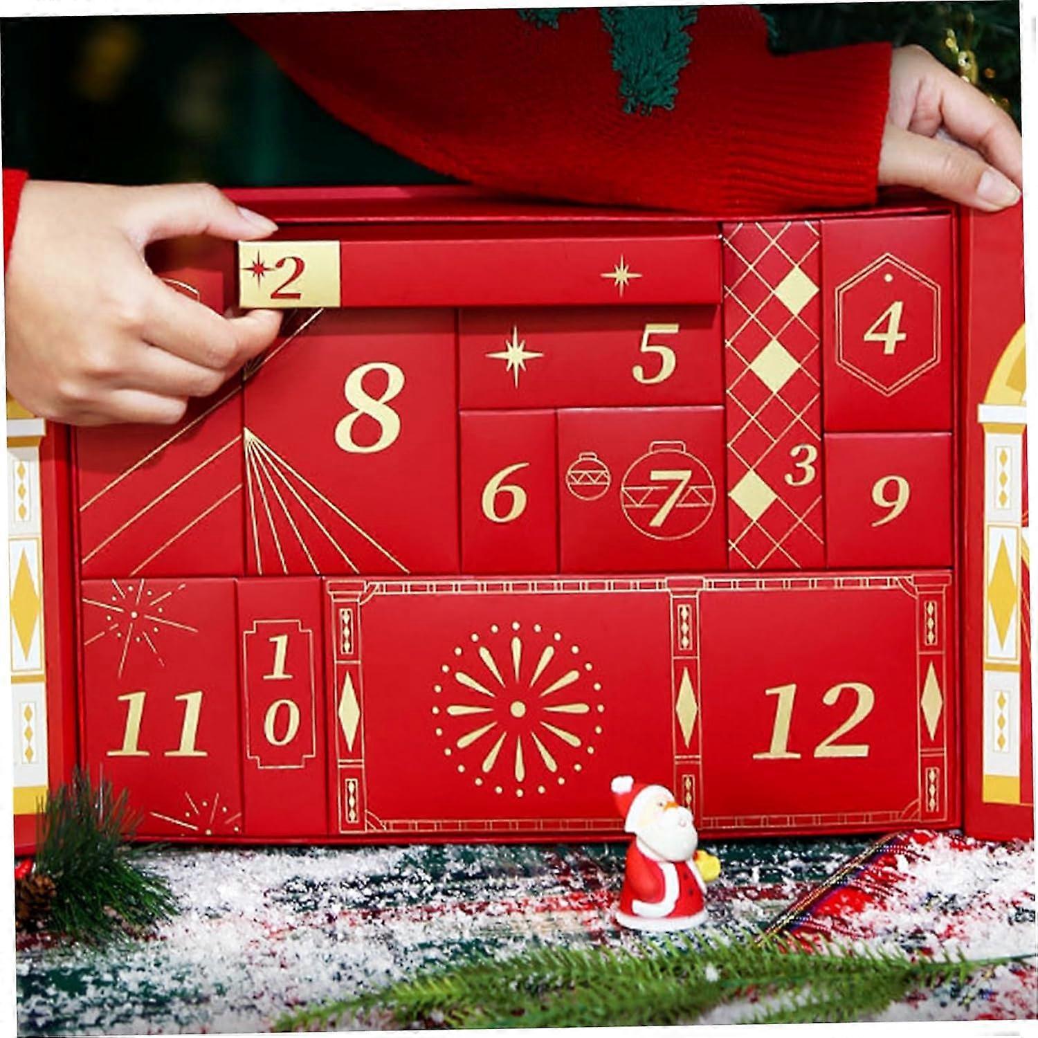 Advent Calendar 2025 with 12 Fillable Boxes, DIY Christmas Countdown ...