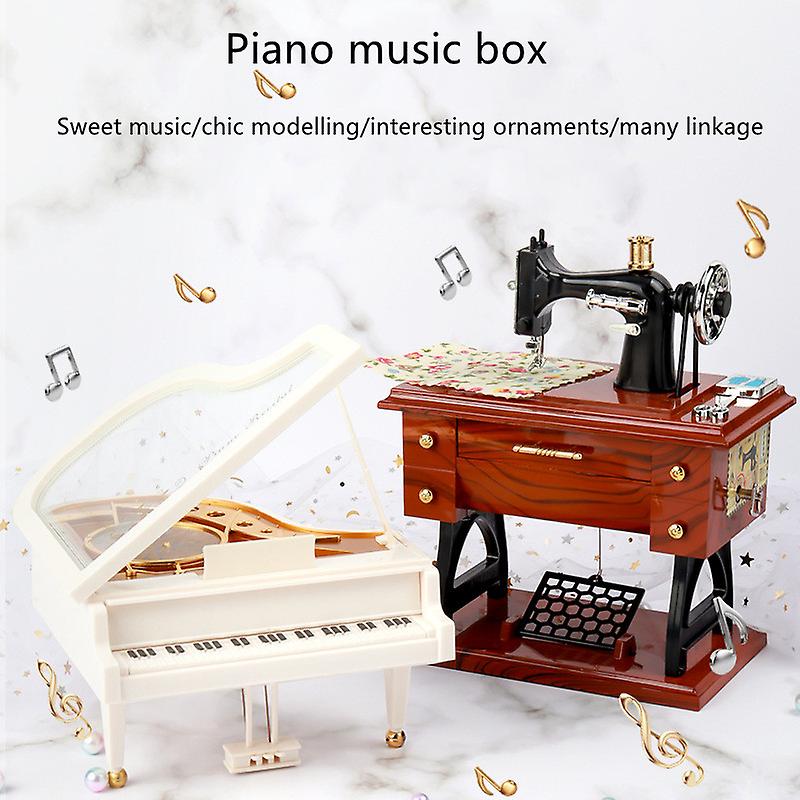 Revolving Music Box Guitar Violin Music Box Birthday Gift Lovers ...