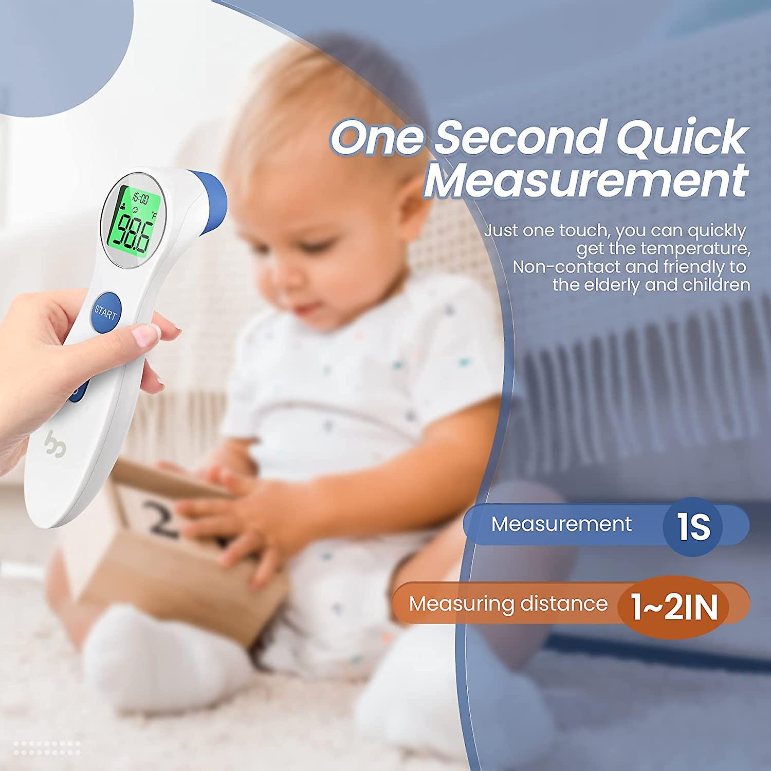 Forehead Thermometer For Adults And Kids, Digital Infrared Thermometer ...