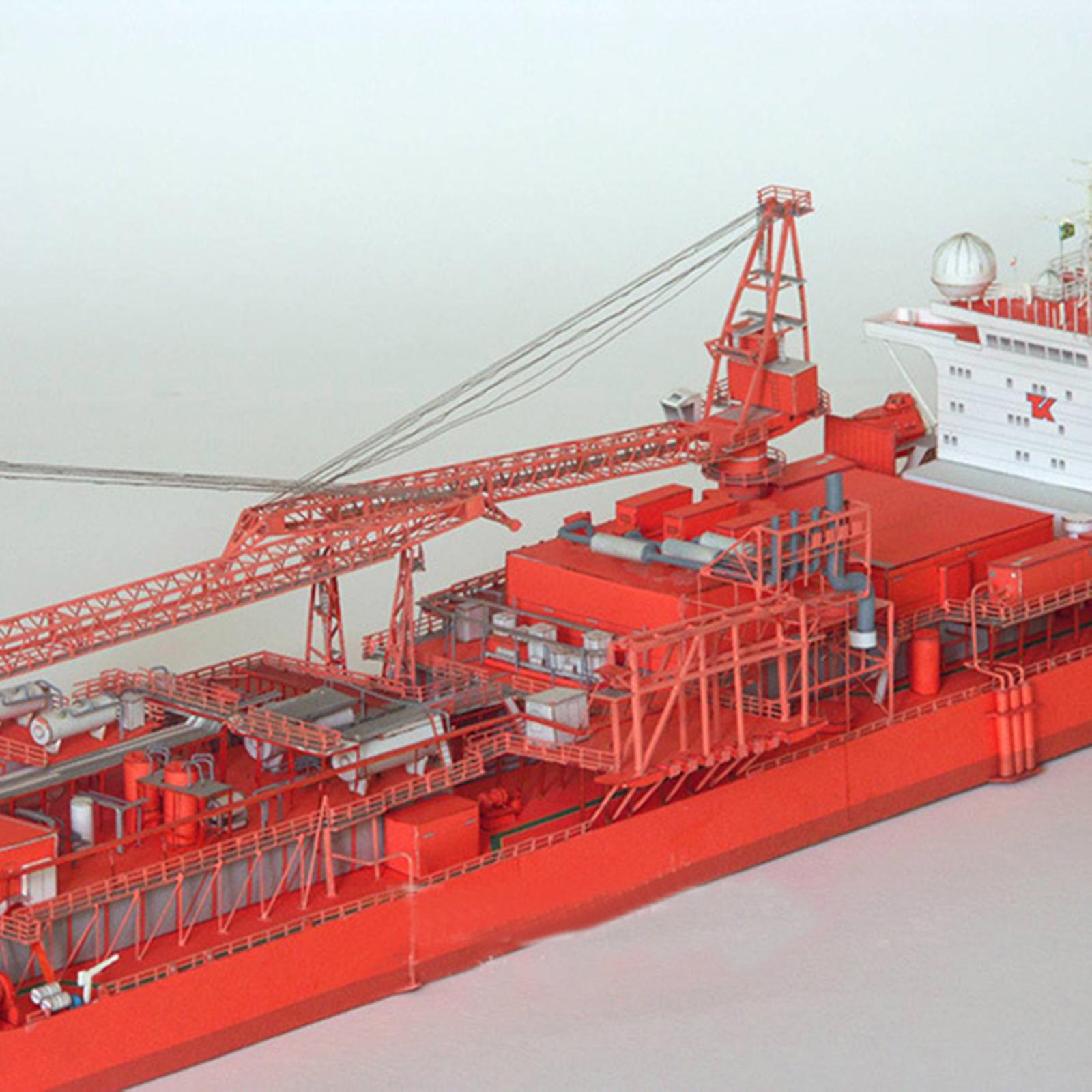 Norwegian Fpso Production Tanker Diy 3d Paper Model Ship Kit Jeu ...