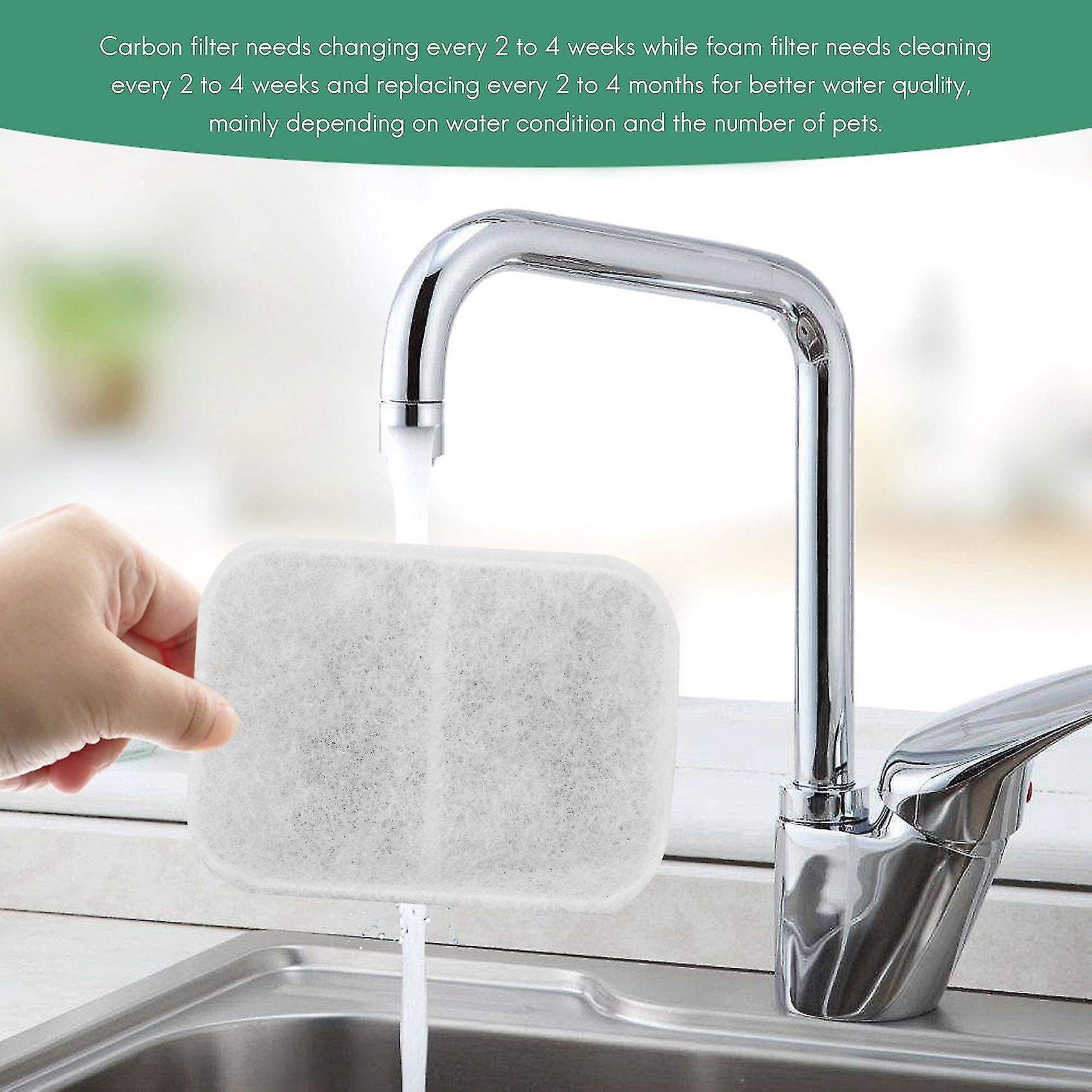 Ceramic Pet Lotus Pet Water Fountain Replacement Filters 8pcs Premium ...