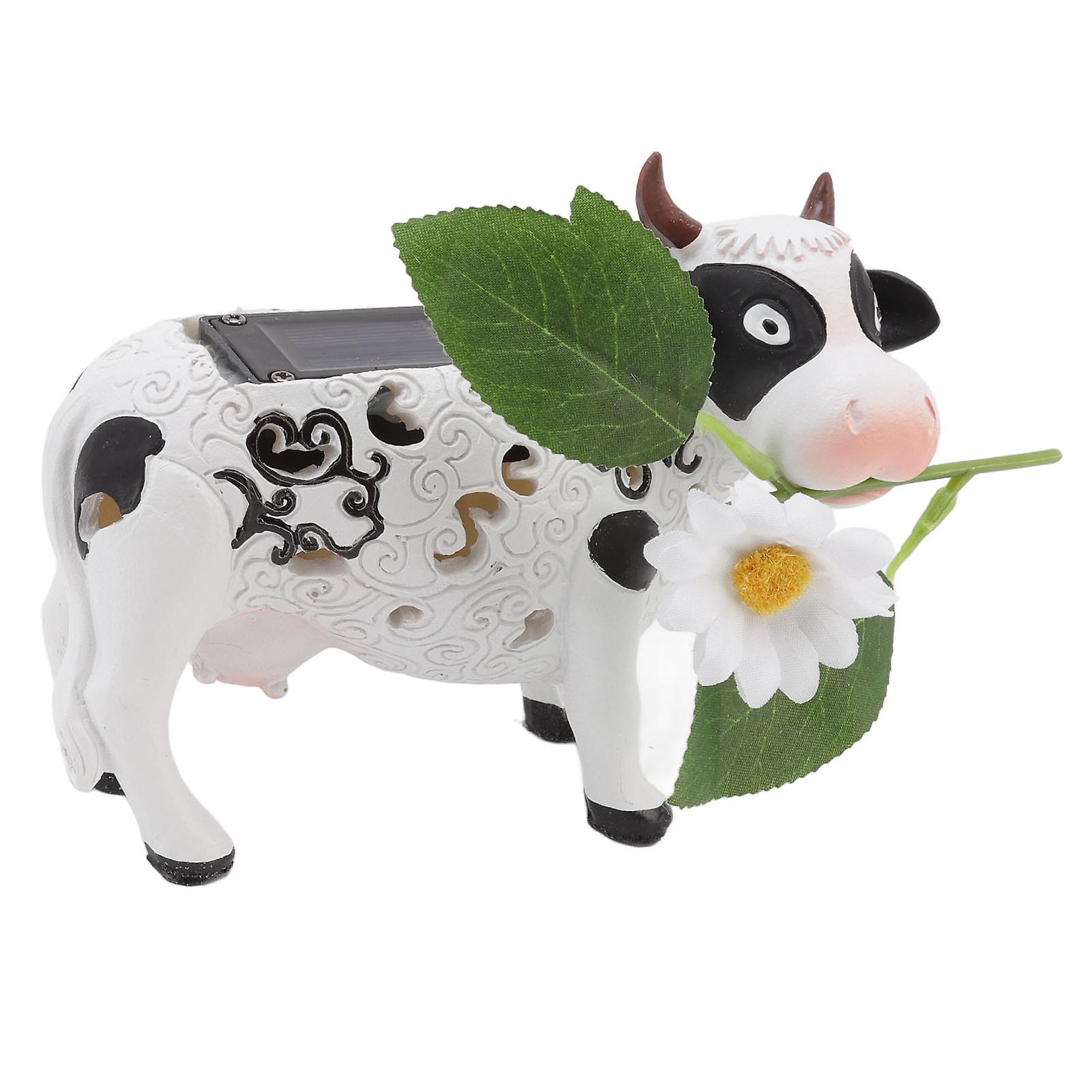 Daisy Cow Solar Light Animal Shaped Color Changing LED Garden Solar ...