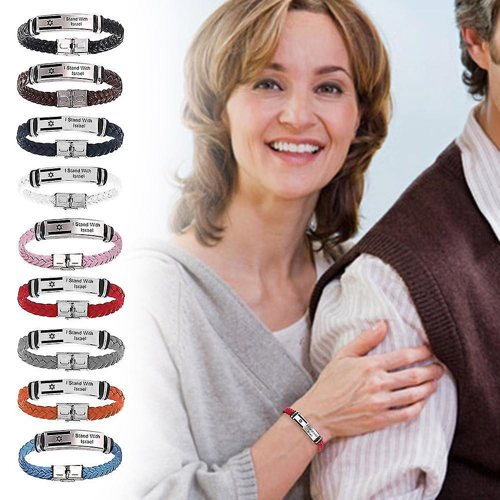 Israeli Flag Bracelet Stainless Steel Bracelet I Stand with Israel ...