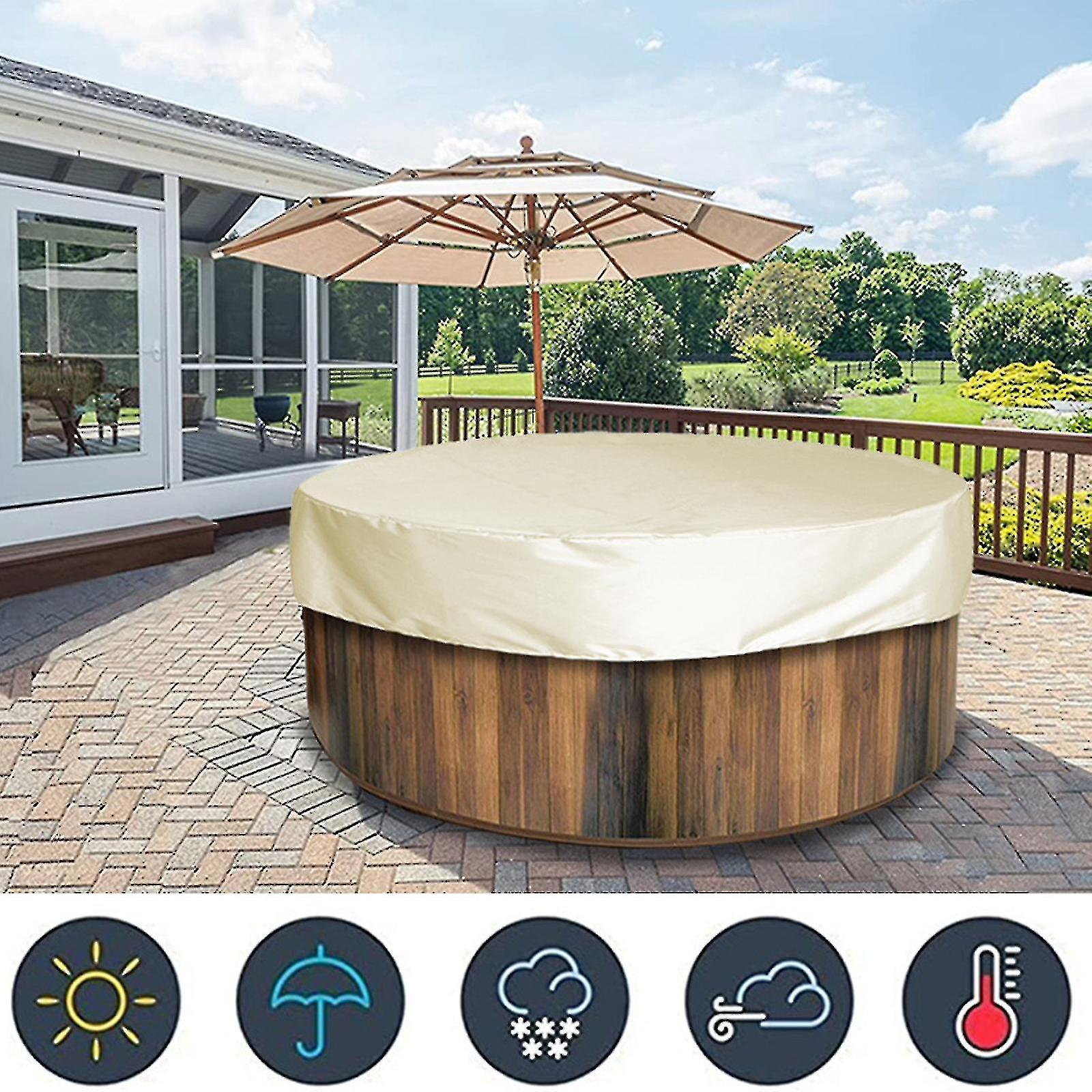 Round Hot Tub Cover Uv Resistant Hot Tub Covers Outdoor Spa Hot Tub ...