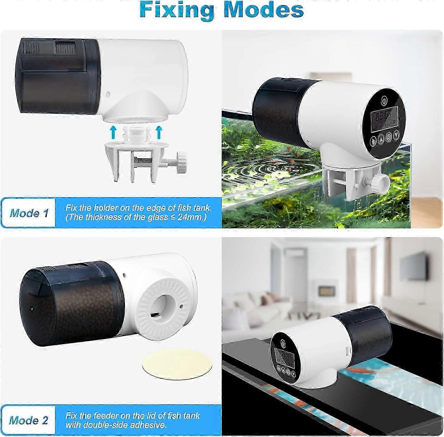 Automatic Fish Food Dispenser with Timer and LCD Display for Aquarium ...