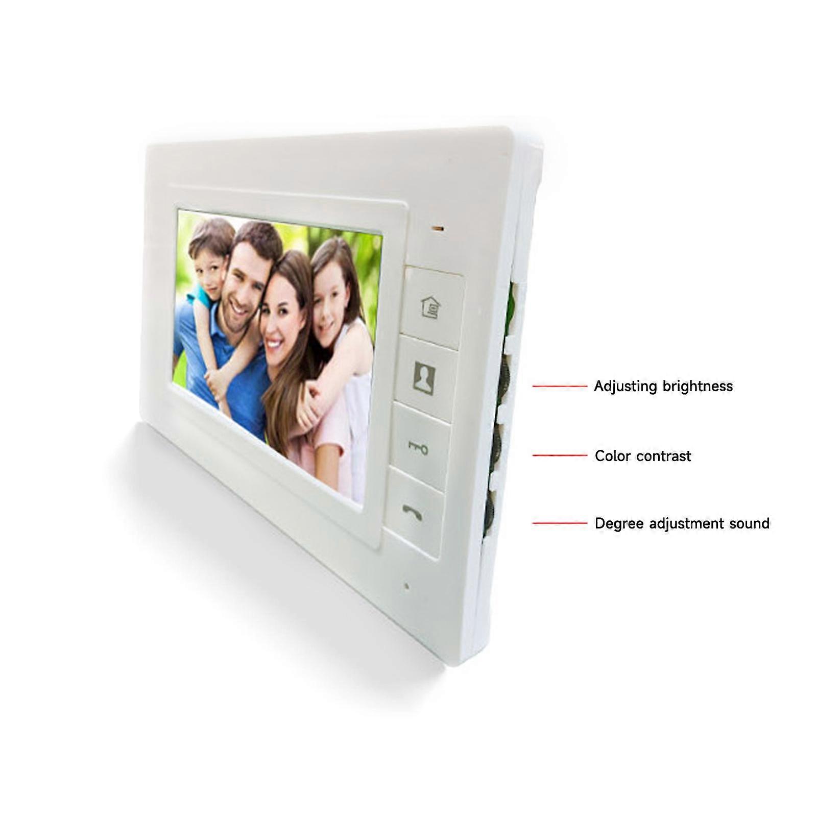 7" Apartment Wired Video Door Phone Intercom Entry System for Multi ...