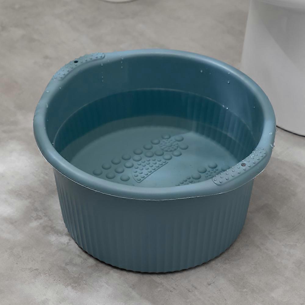 Plastic Foot Basin Foot Bath Wash Bucket and Foot Massage Sturdy Foot ...