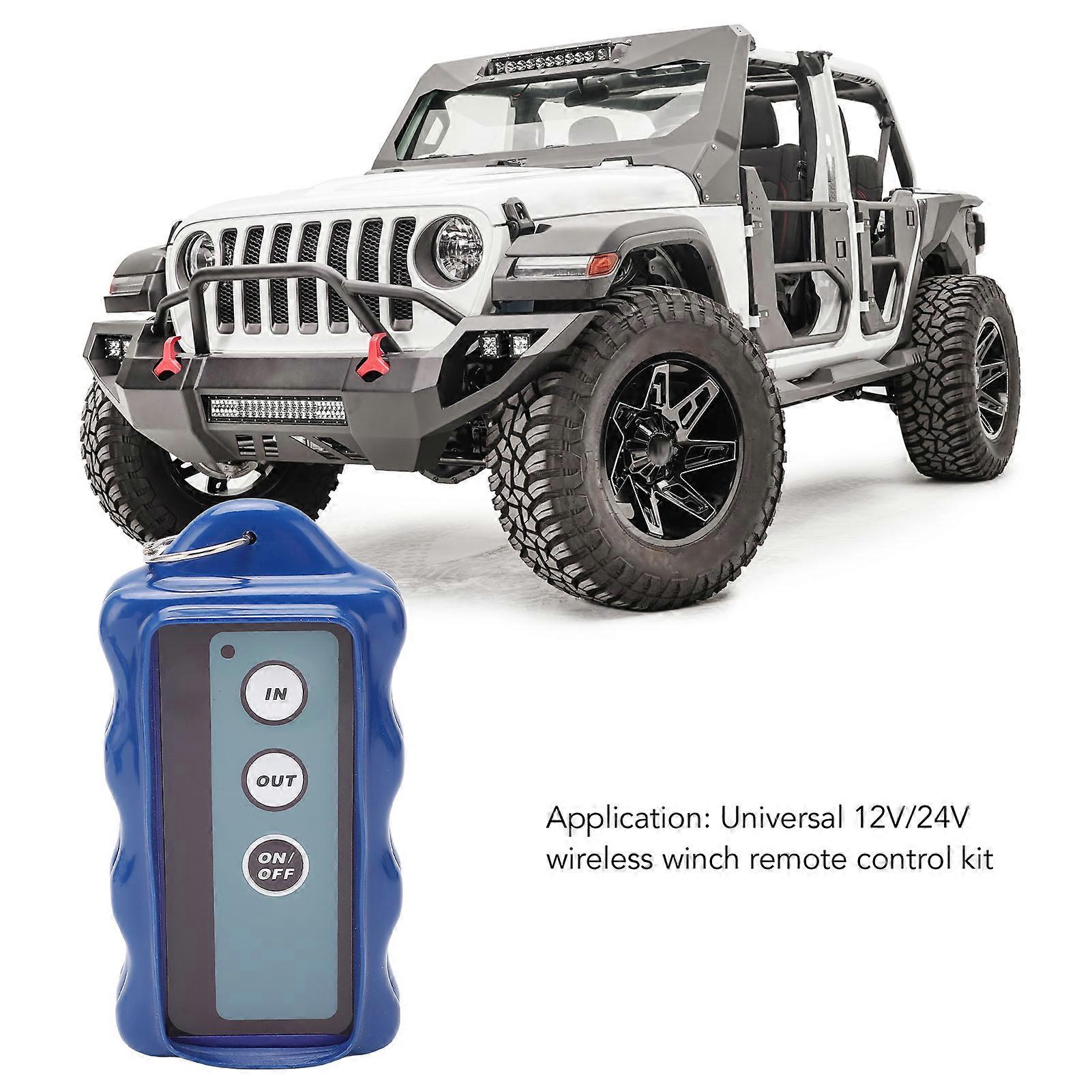 Universal Wireless Winch Remote Control Electric Winch Controller with ...