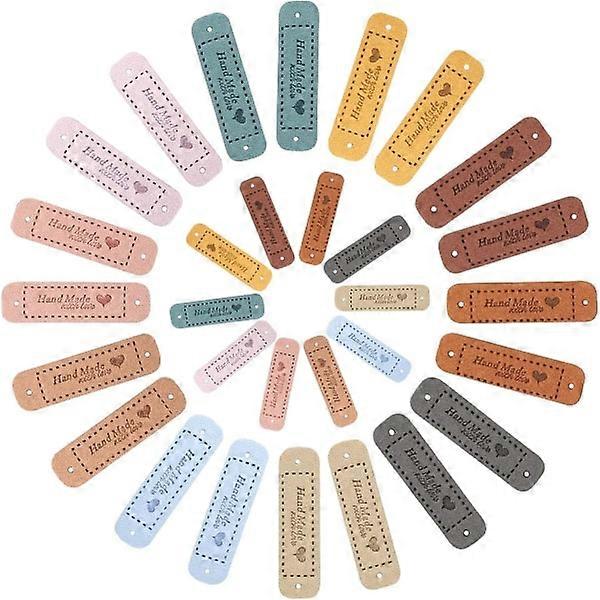 Pack of 100 Handmade Clothing Labels, Personalized Leather Labels ...