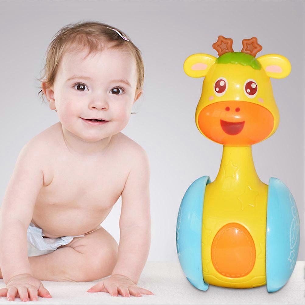 Tumbler Doll Baby Toy Soft Bell Music Education Learning Toy Gift Baby ...