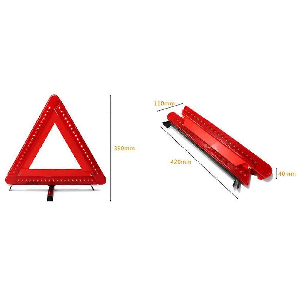 Foldable Warning Triangle LED Car/Roadside Reflective Emergency ...