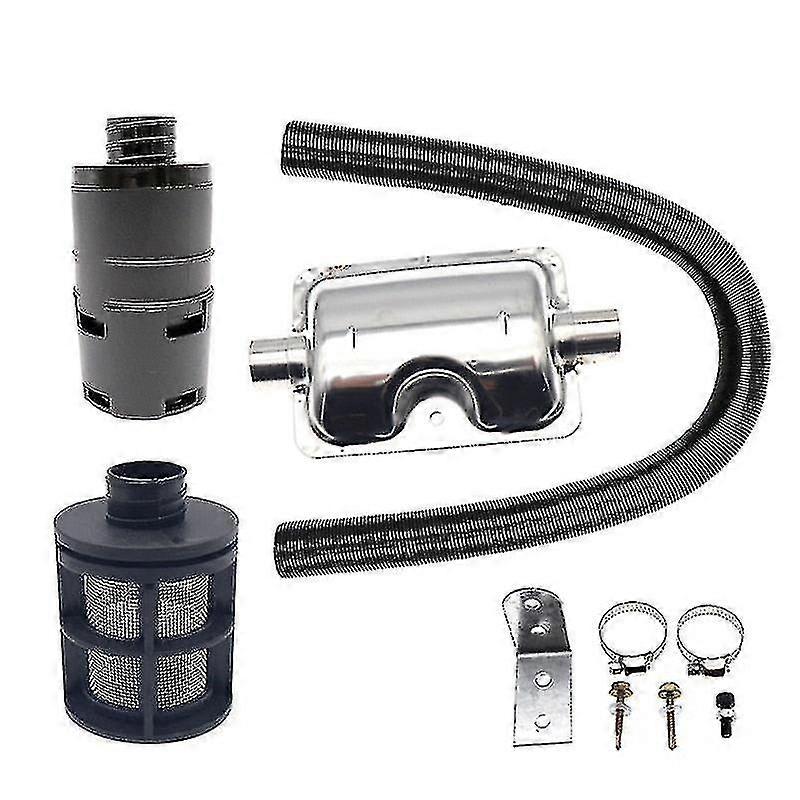 25Mm Air Intake Filter Silencer Combustion Air Pipe Ducting Pipe Clamps ...