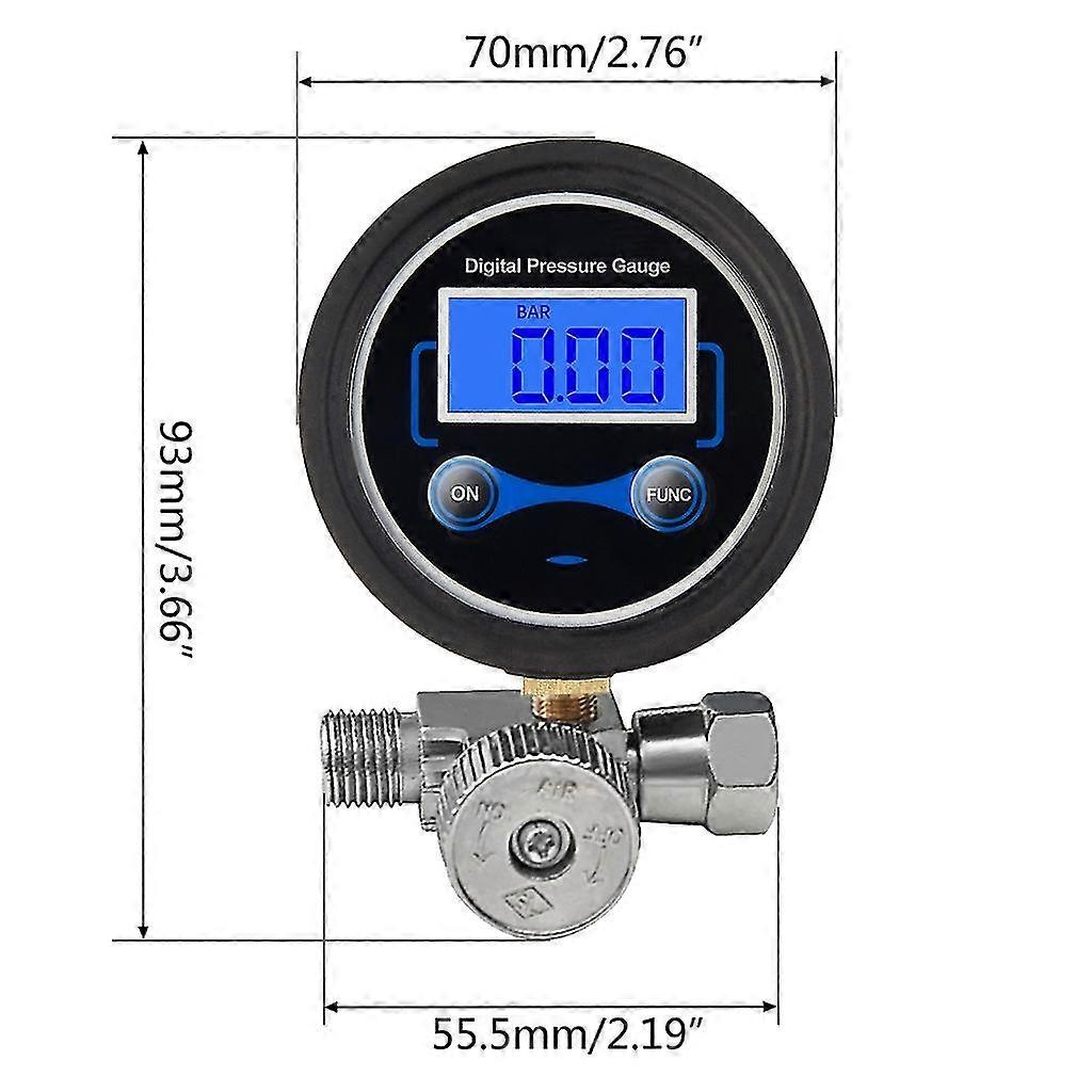 Air Compressor Pressure Regulator Switch Control 1/4" 200psi Relief ...