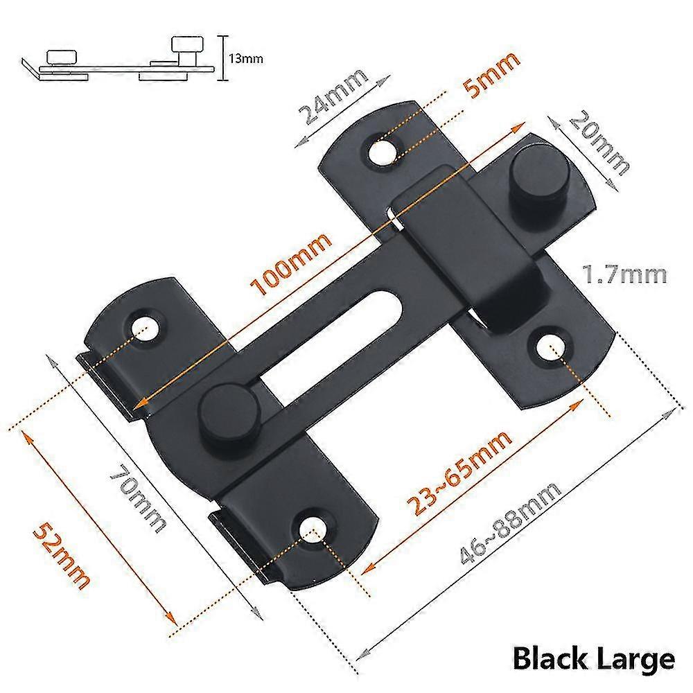 Stainless Steel Sliding Door Gate Bolt Latches Holder Safety Flip Bolt ...