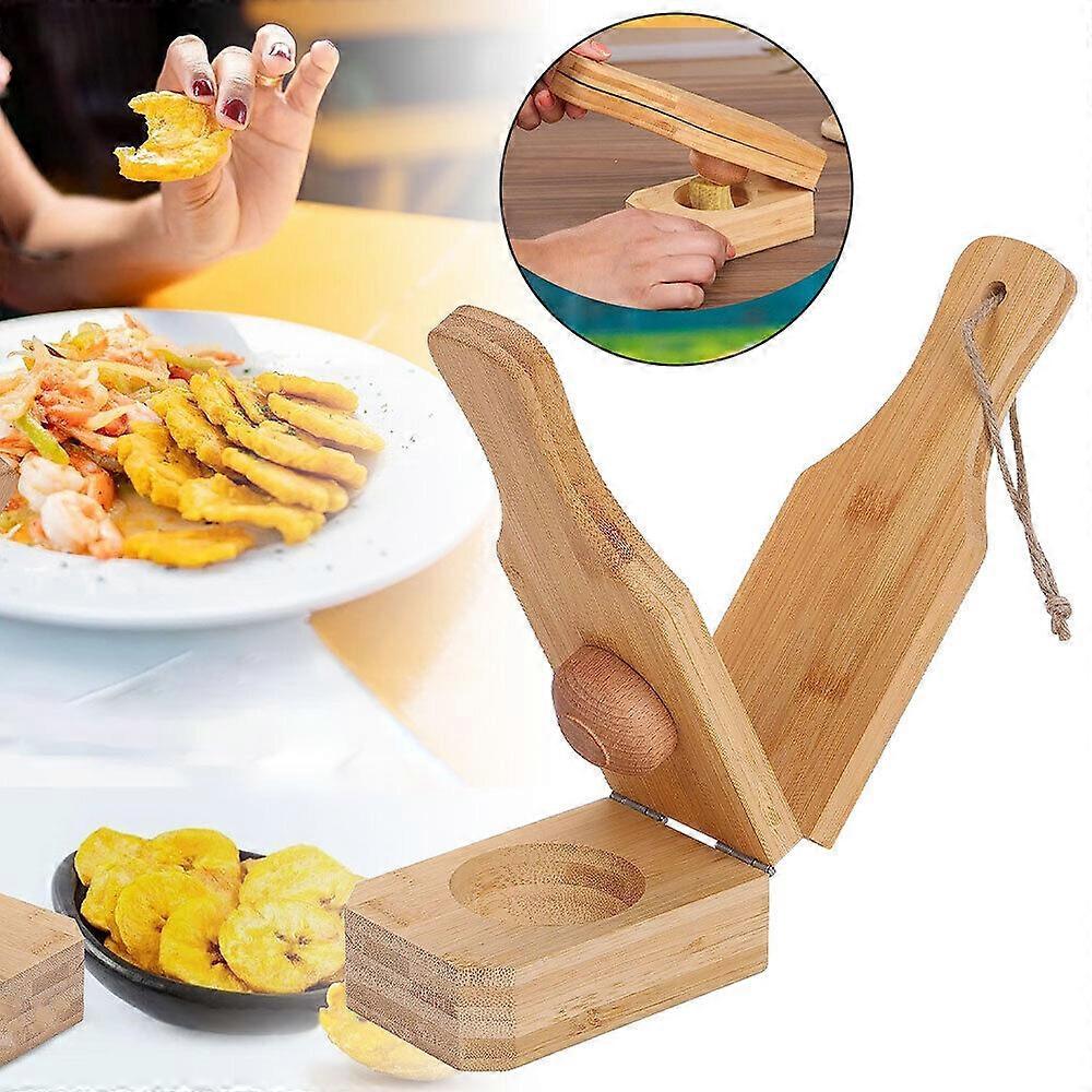 Wooden Tostonera Plantain Press Banana Smasher Maker,for Tostones ...