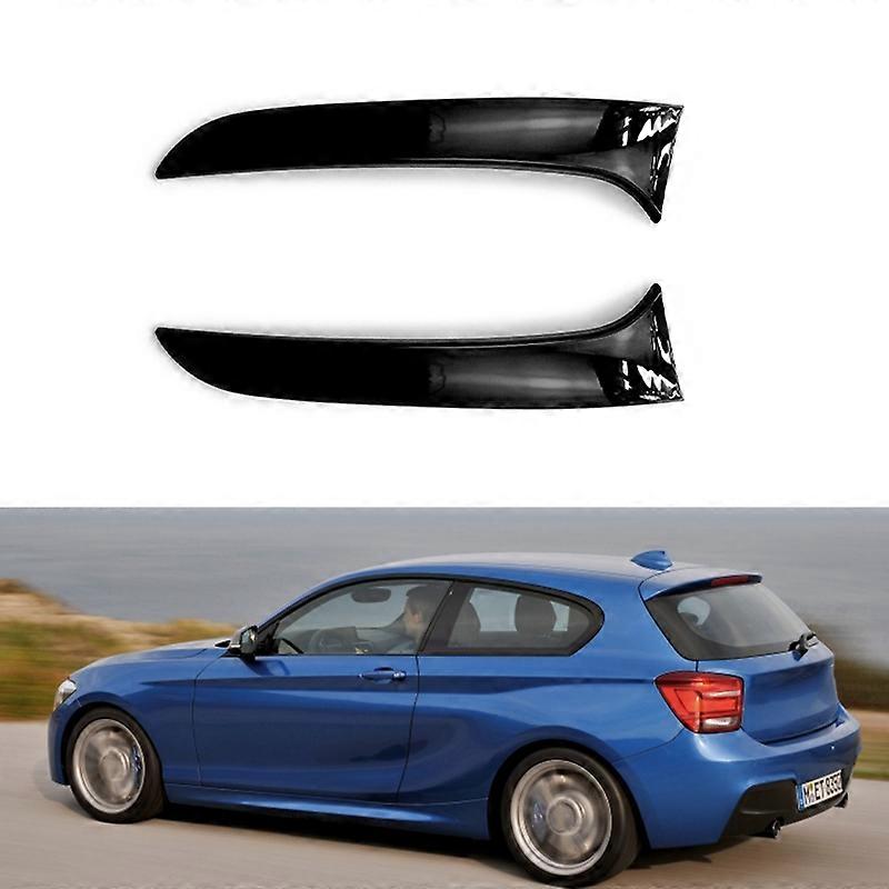 Rear Behind Window Spoiler Side Strip Cover Trim For- 1 Series F20 2012 ...
