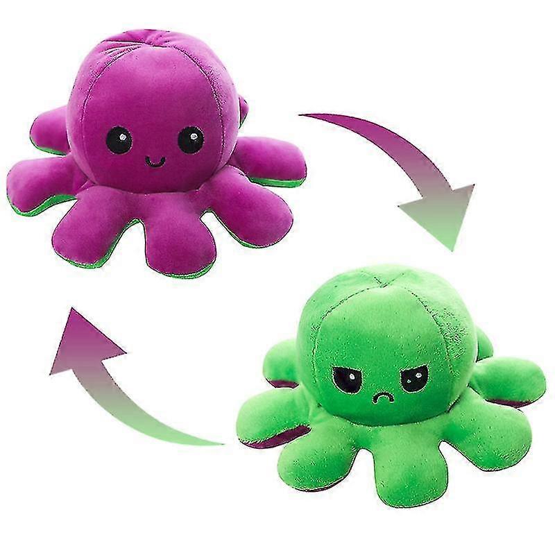 20cm Plush Octopus Stress Girl Toy- Cuddly Clef High-quality Happy-sad ...