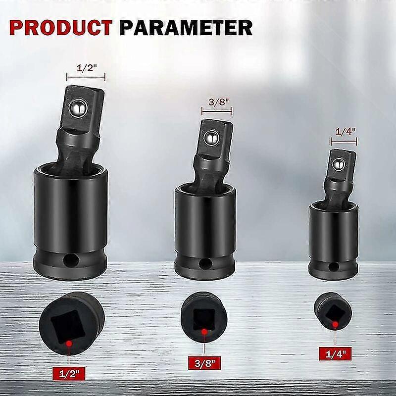 Ball Joint Socket Converter Set Impact Drive Tools, Impact Sockets, U ...