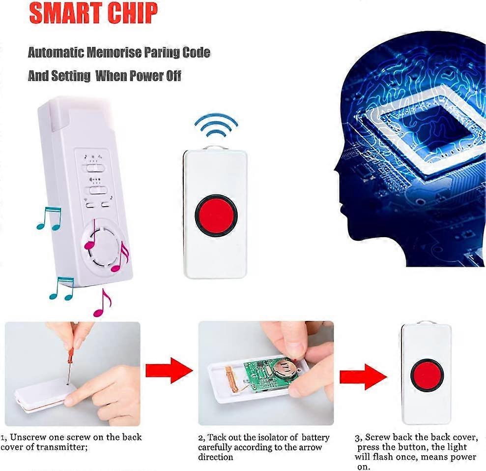 Home Alert Wireless Alarm Patient Elderly Personal Alarm System And ...