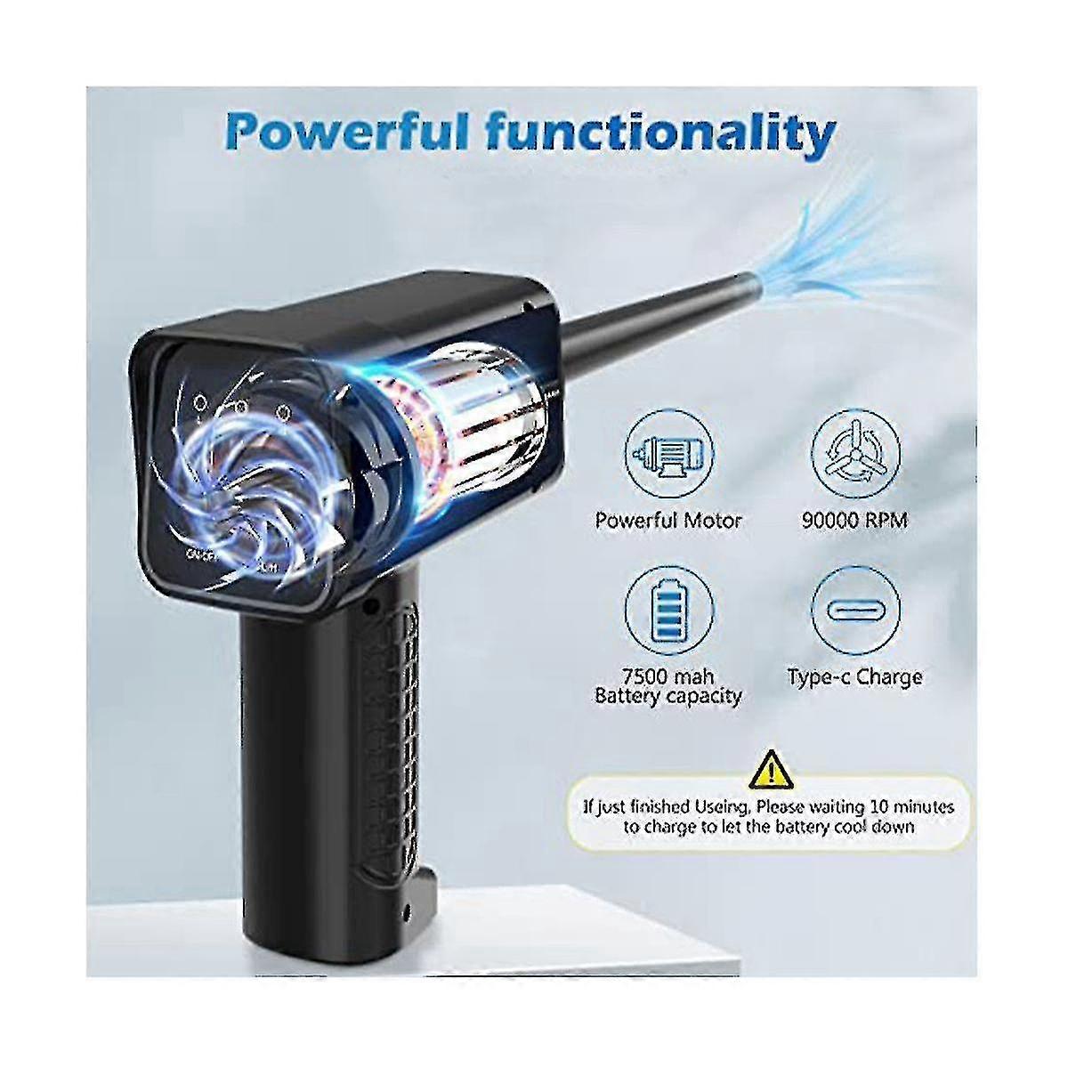 Dust Blower Electric Compressed Air Spray Pc Cleaning Set Compressed ...