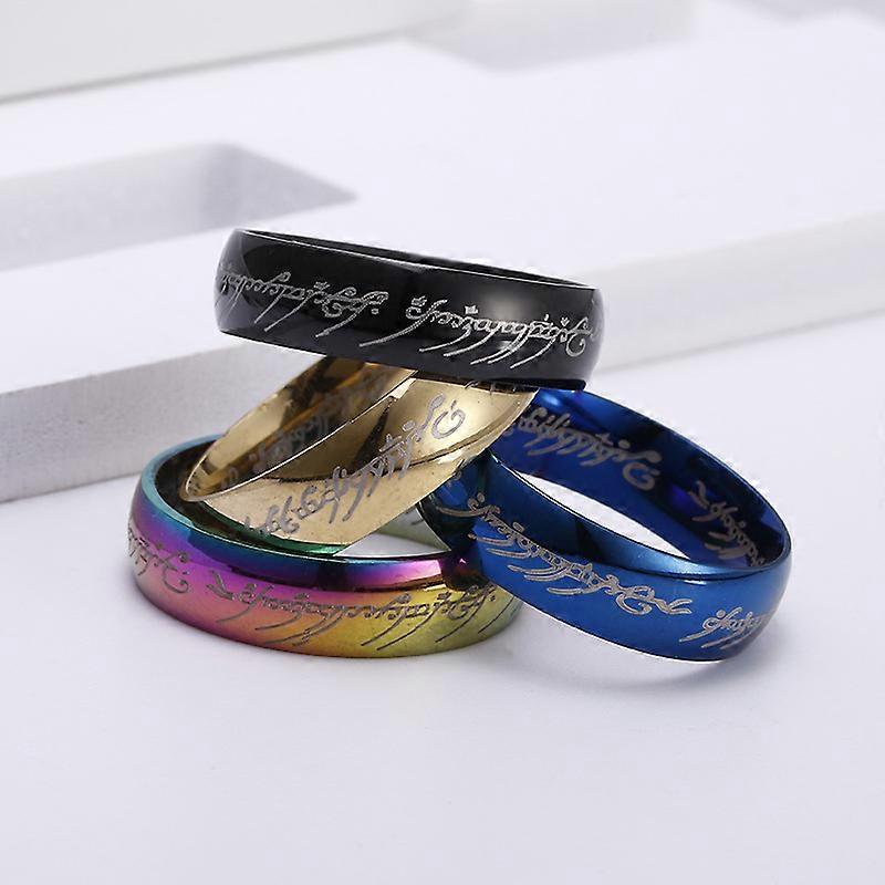 Aragorn Dark Lord Sauron Ring Titanium Steel Lovers' and Women's Tail ...