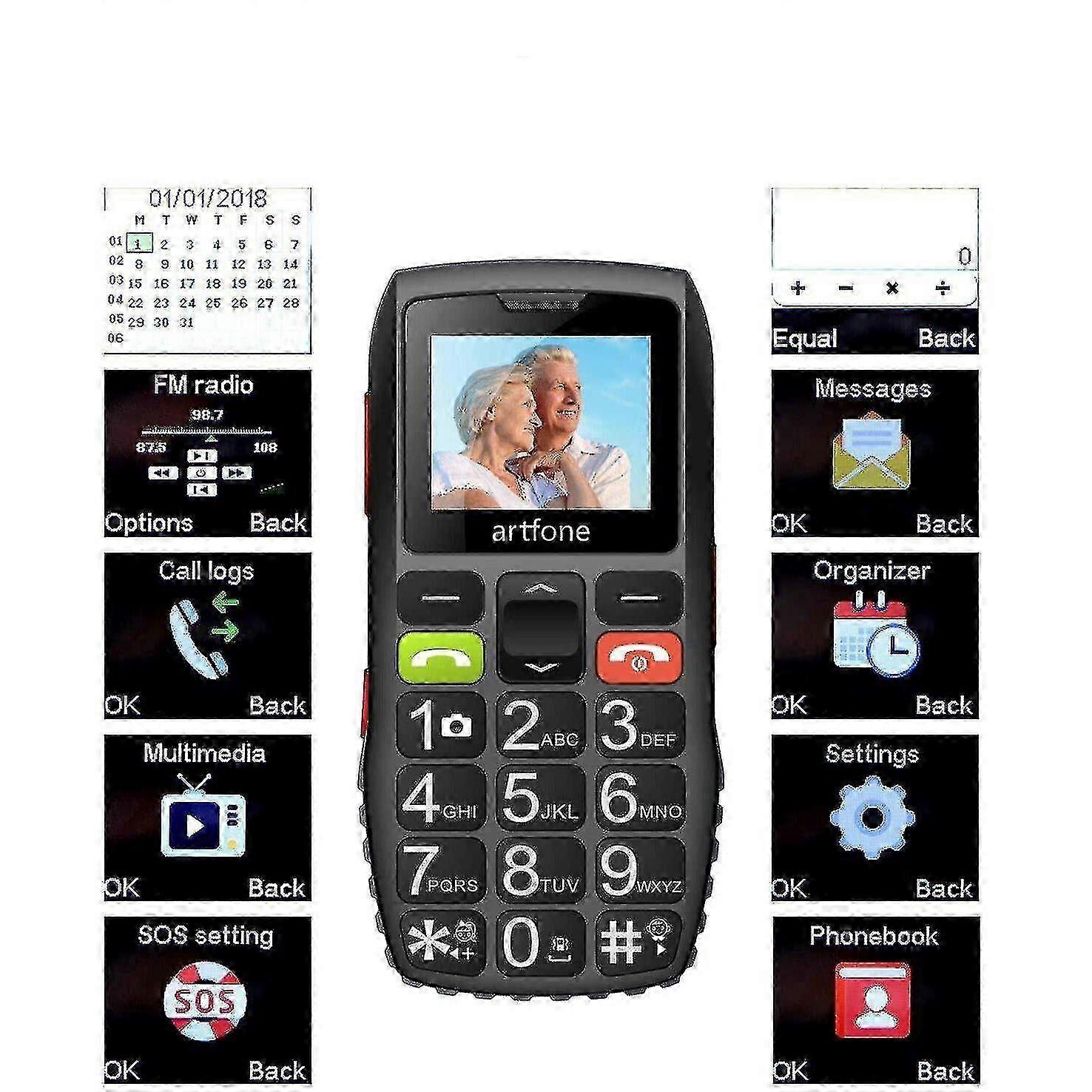 4G Mobile Phones for Elderly Senior Mobile Phones with Sos Button Big ...