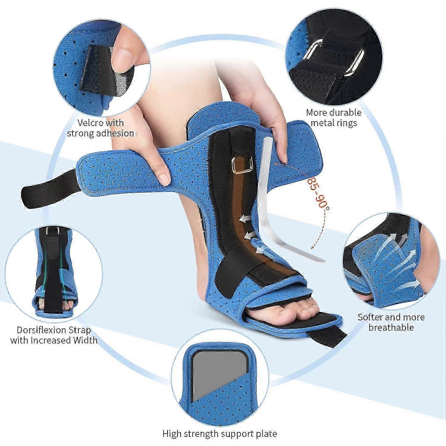 Plantar Fasciitis Night Splint: Adjustable Brace with Arch Support ...