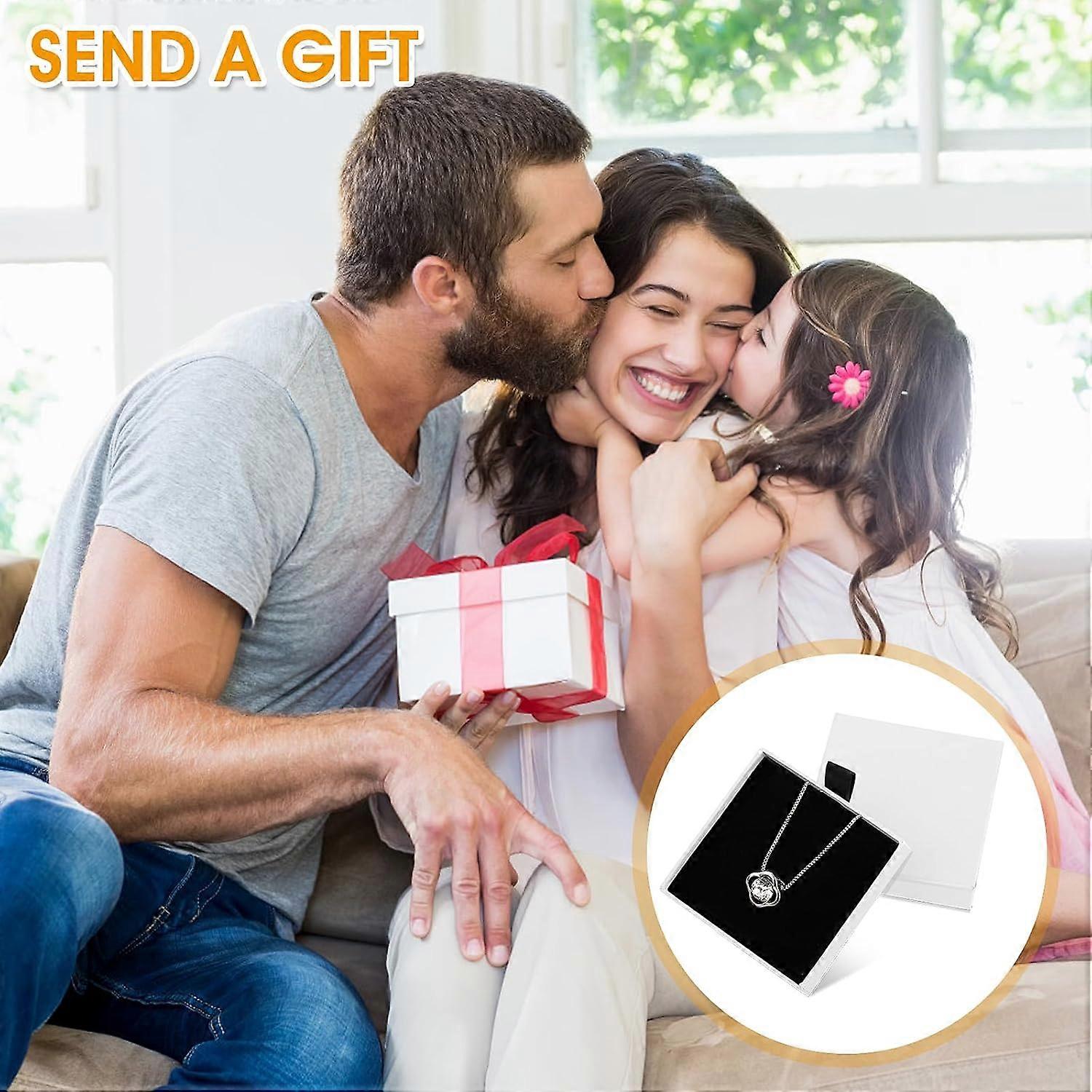 2-Pack Cardboard Jewelry Gift Boxes, Small White Boxes (2.9x3.1x0.7 ...