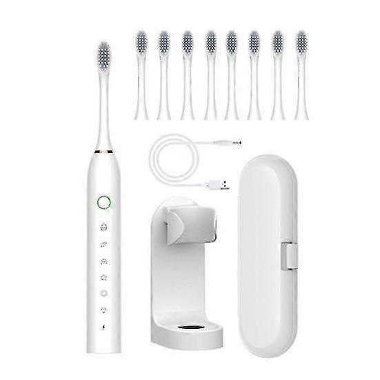 Electric Toothbrush with 6 Intelligent Modes Dense Soft Bristles ...