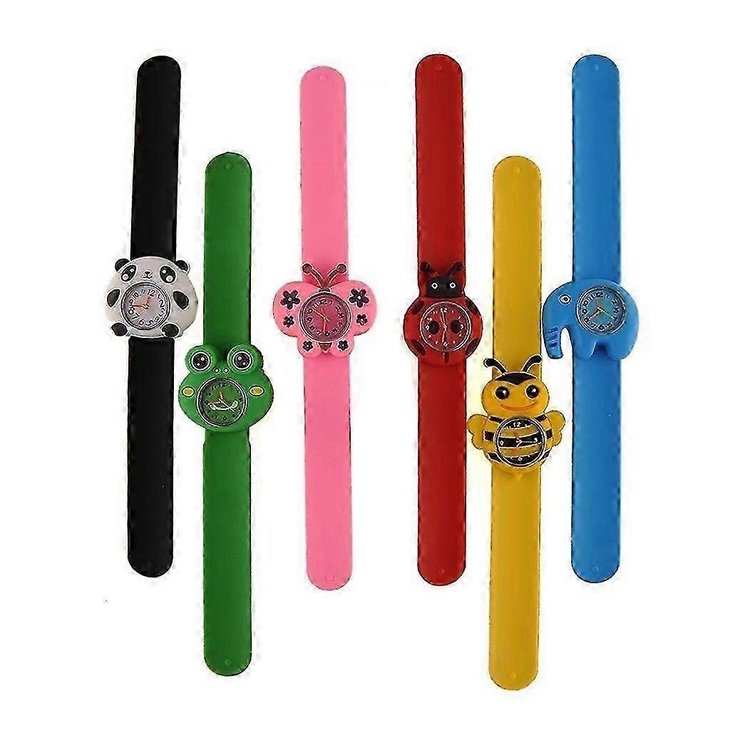 Children Cartoon Watches Cute Butterfly/Bee/Elephant/Frog Kids Wrist ...
