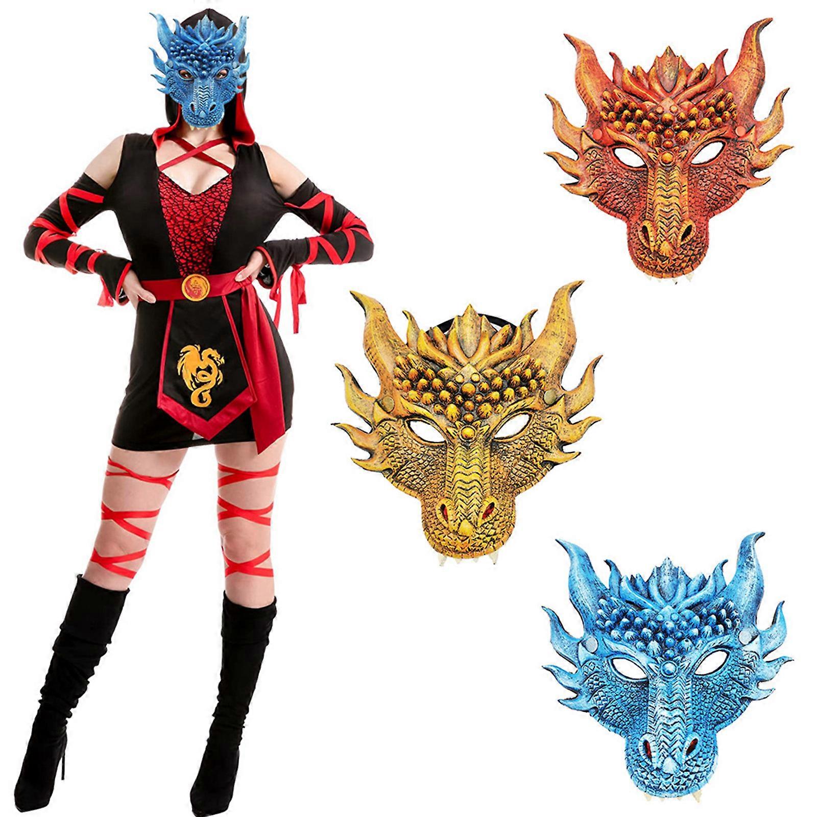 Barnens Dragon Wing Kostym Dragon Wing Dragon Tail Dragon Mask Barn ...