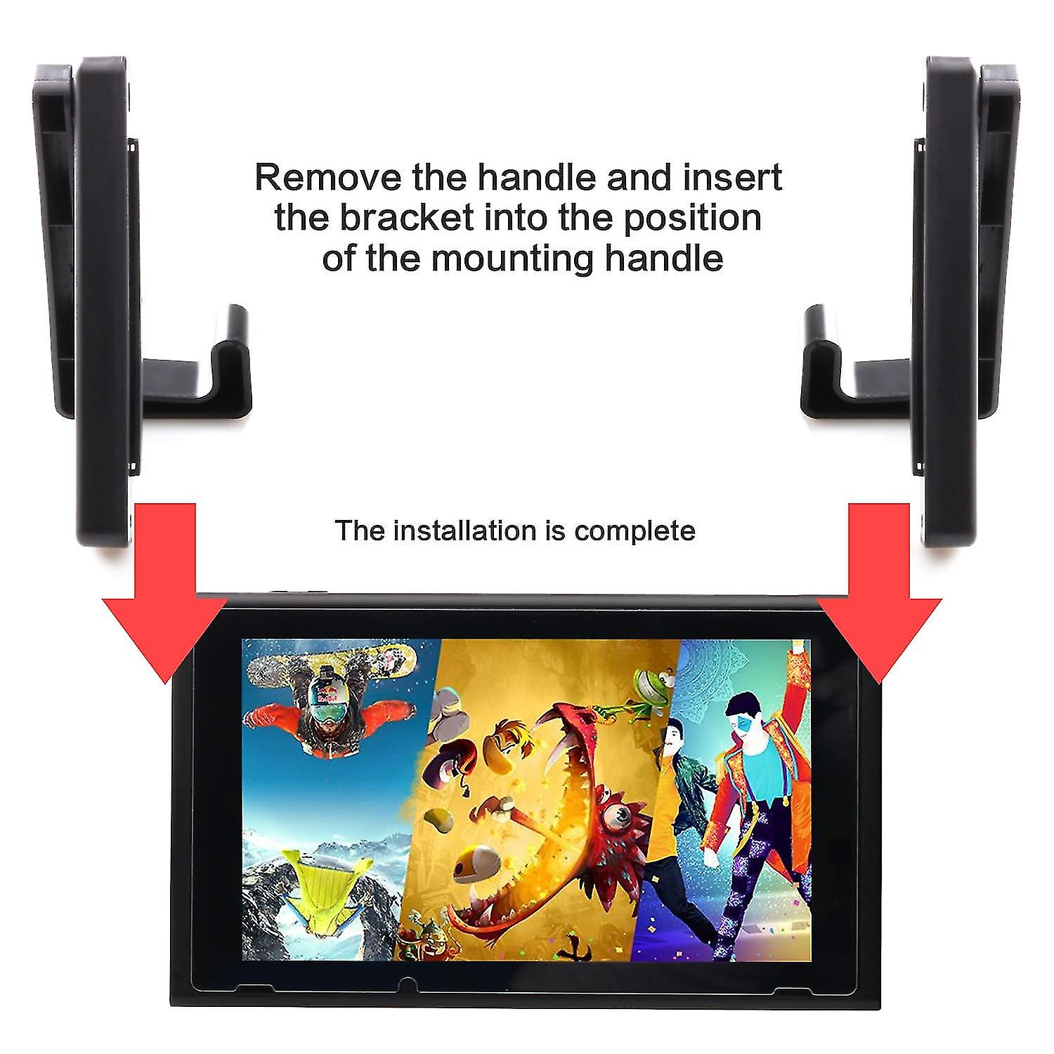 Car Holder For Nintendo Switch Adjustable Car Headrest Mount Holder ...