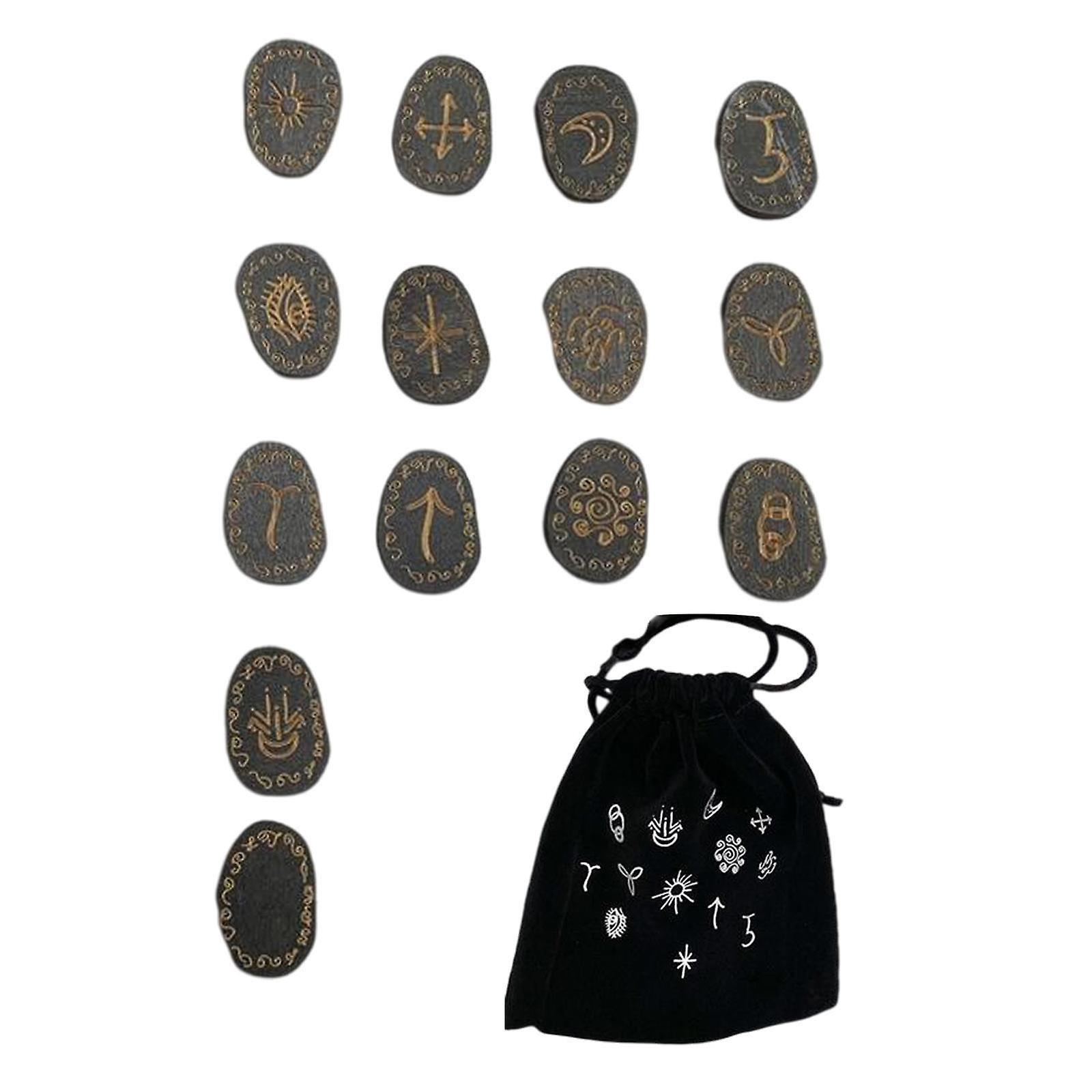 Witch Runes Gypsy Symbol Witches Rune Set With Storage Bag For | Fruugo NL